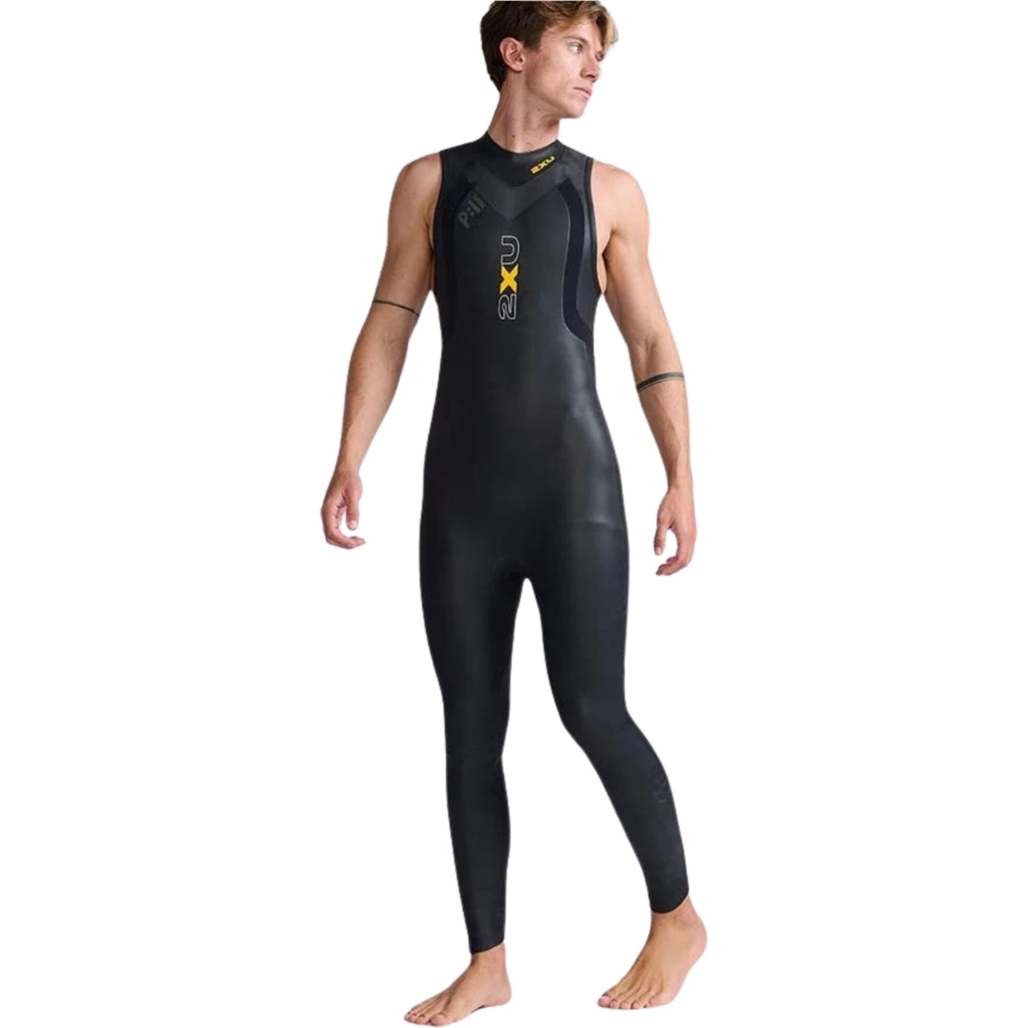 2025 2XU Mens Propel P:1 Sleeveless Swim Wetsuit MW4992c - Black ...